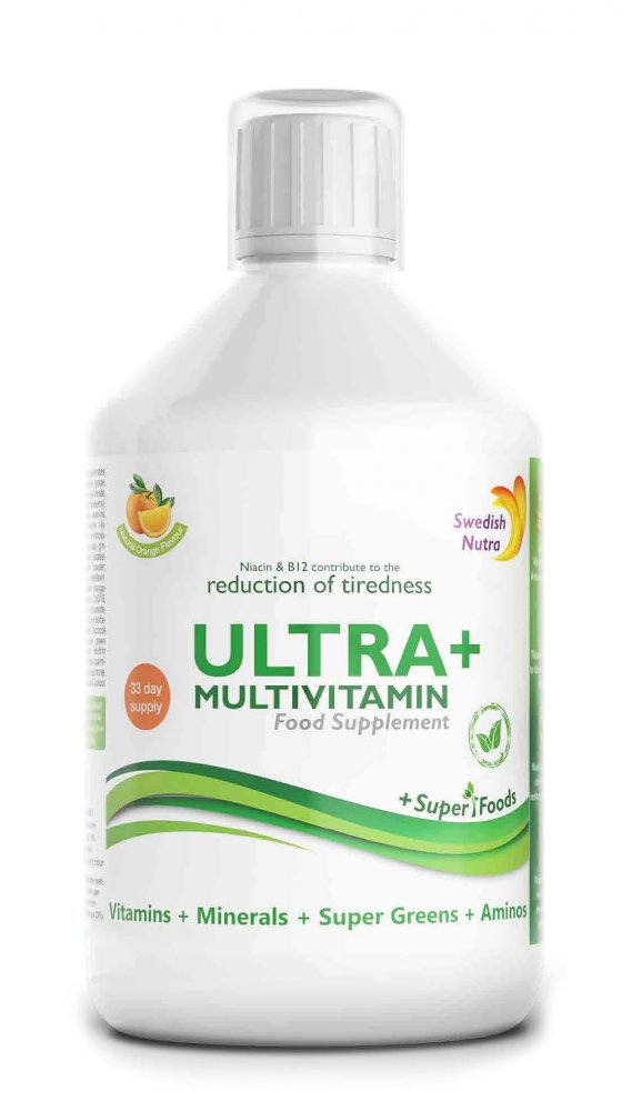 Swedish Nutra Multivitamín pre dospelých Ultra+ 500 ml